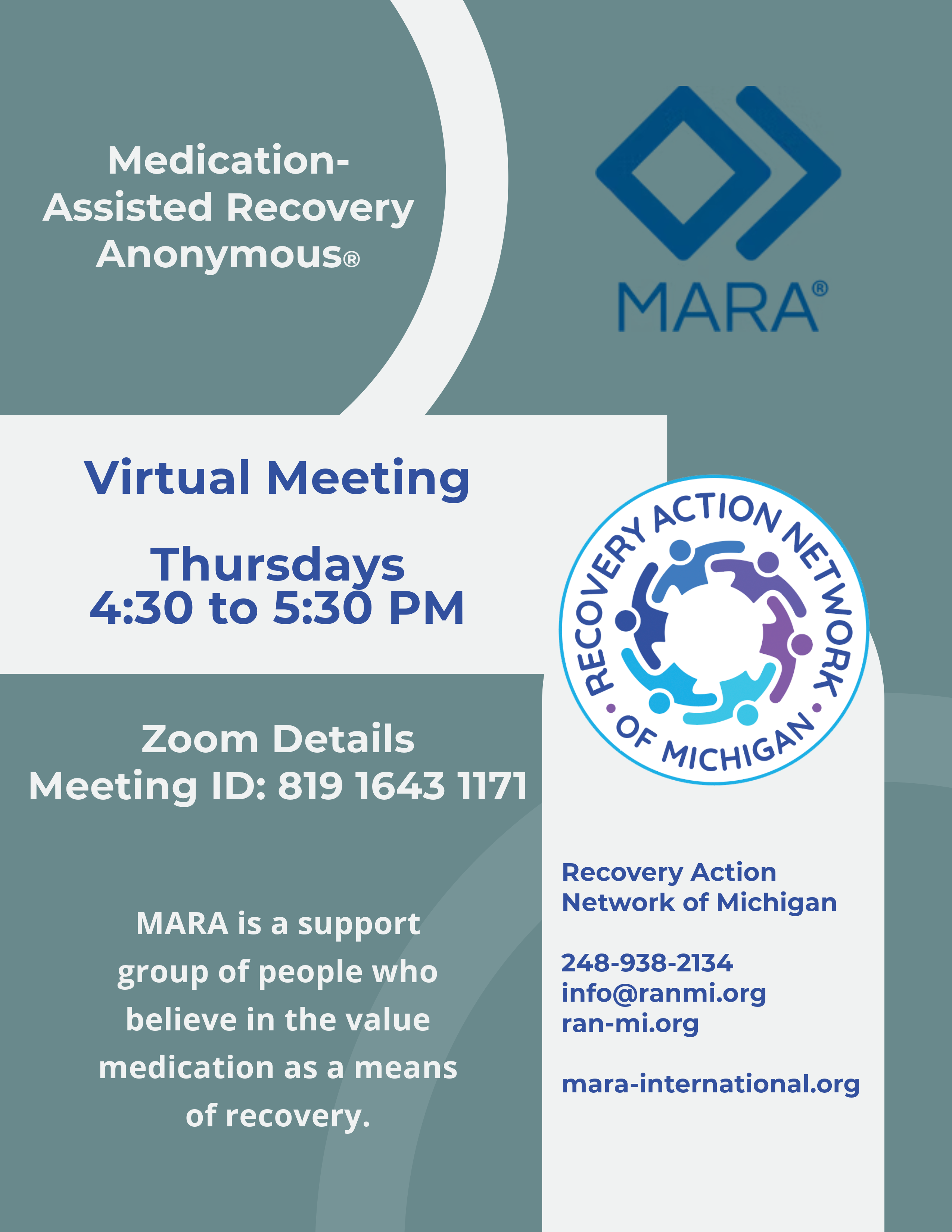Recovery Events – Recovery Action Network of Michigan
